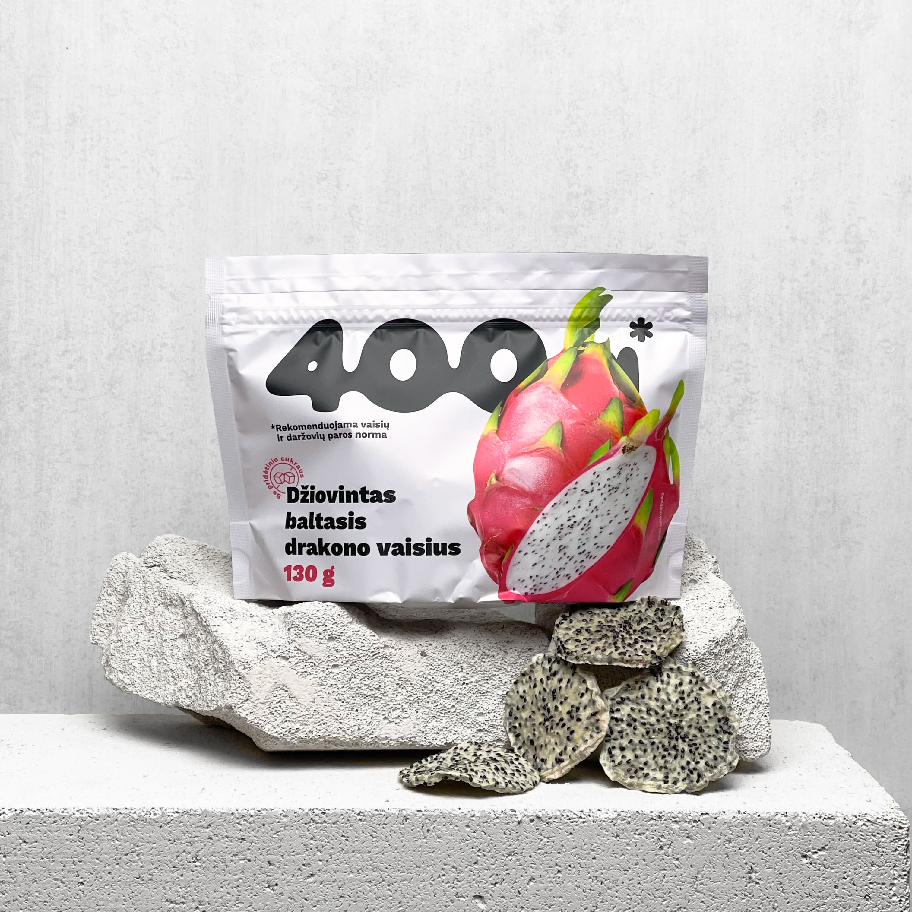 Džiovintas baltasis drakono vaisius, 130 g – 400g